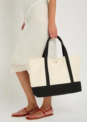 TOTEME Beach Canvas Tote Bag