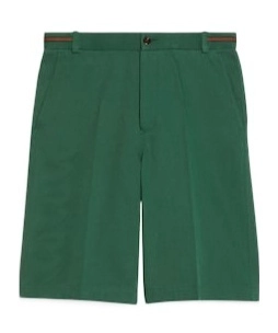 Gucci Web Detail Shorts - Green