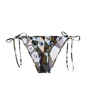 Emilio Pucci Occhi-print Bikini Bottoms - Black