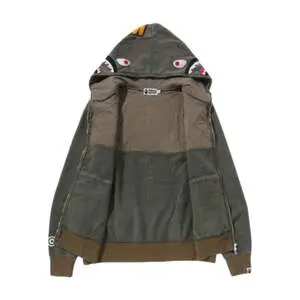 A BATHING APE Military Shark Full Zip Hoodie