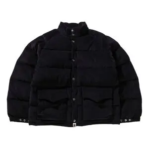 A BATHING APE Corduroy Classic Down Jacket - Black