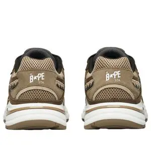 A BATHING APE Shark Sta #2 Sneakers - Beige/light Brown