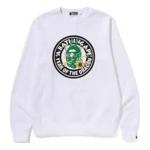 A BATHING APE Year Of The Dragon Crewneck - White