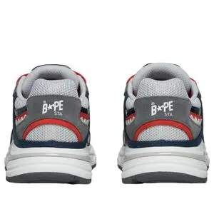 A BATHING APE Shark Sta France "navy" Sneakers - Navy/gray/red