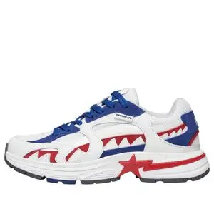A BATHING APE Shark Sta Uk "white - White/blue/red