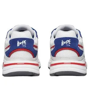 A BATHING APE Shark Sta Uk "white - White/blue/red