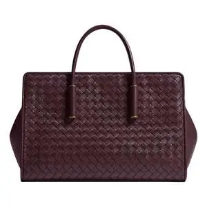 Bottega Veneta Small Barbara Tote - Deep Mahogany