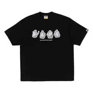 A BATHING APE Stone Ape Character Relaxed Fit T-shirt - Black
