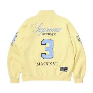 Supreme X La Martina Ss26 Zip Up Sweatshirt - Yellow