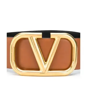 Valentino Garavani Vlogo Plaque Reversible Belt