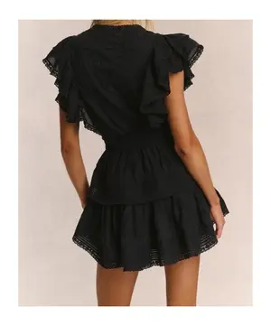LoveShackFancy Gwen Ruffled Mini Dress