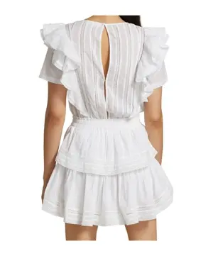 LoveShackFancy Natasha Heritage Mini Dress