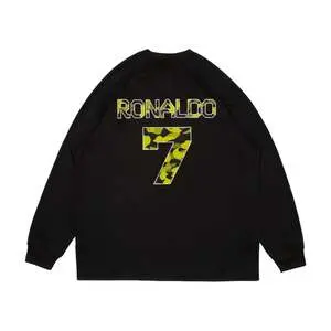 A BATHING APE X Cristiano Ronaldo Cr7 Life Multi Logo Poly Relaxed Fit Jersey