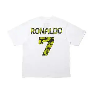 A BATHING APE X Cristiano Ronaldo Cr7 Life College Relaxed Fit T-shirt - White