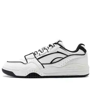 LI-NING Moon White Lace-up Sneakers - White/black
