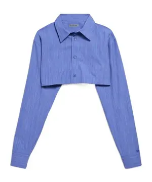 Balenciaga Cropped Shirt - Blue