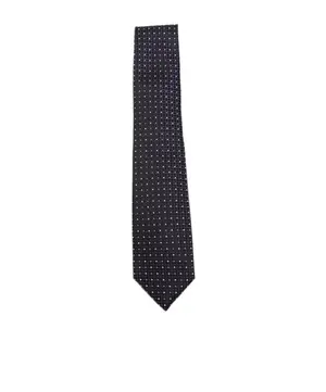 TOM FORD Dot Printed Tie - Black