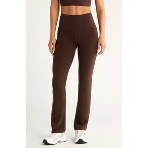 Zella Studio Luxe Bootcut Leggings - Brown Mole