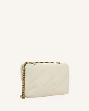 Pinko Love Classic Leather Shoulder Bag