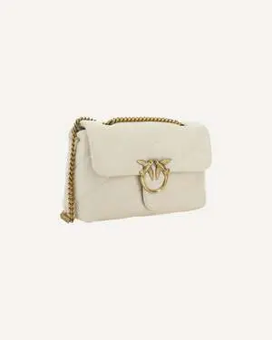 Pinko Love Classic Leather Shoulder Bag