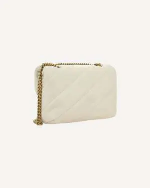 Pinko Love Classic Leather Shoulder Bag