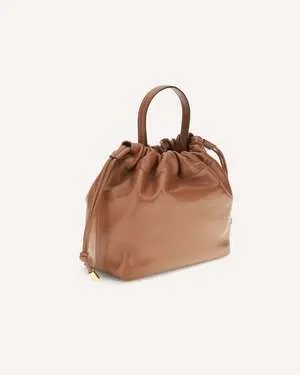 Chloé Icons Leather Chain Shoulder Bag - Brown