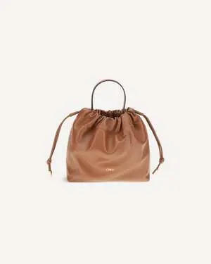 Chloé Icons Leather Chain Shoulder Bag - Brown