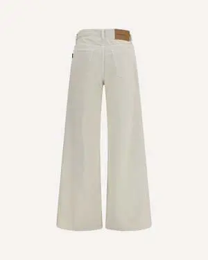 HAIKURE Clara Velvet Pier Jeans - White