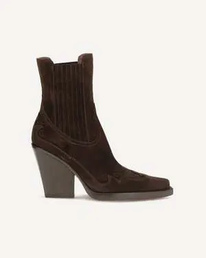 Paris Texas Dallas Embroidered Ankle Boots