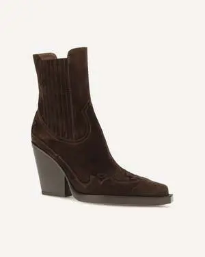 Paris Texas Dallas Embroidered Ankle Boots