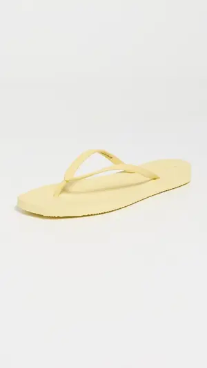 VELOUR Tapered Flip Flops - Mellow Yellow