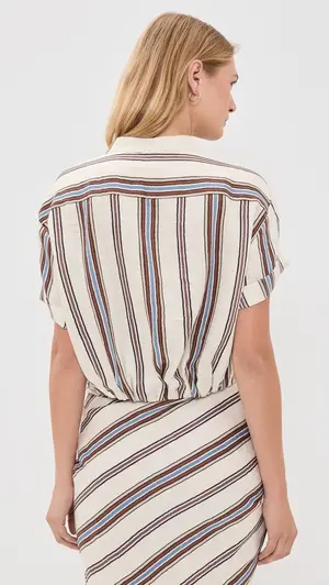 A.L.C. Leonore Linen Top