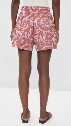 Essentiel Antwerp Jorton Floral Terry Cloth Shorts