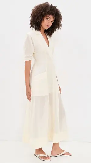 ALIGNE Tracy Sheer Midi Dress