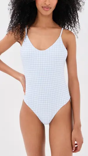 Caroline Constas Milani Gingham Check Piece