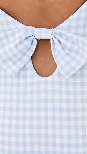 Caroline Constas Milani Gingham Check Piece