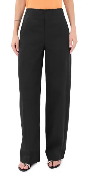 Vince Elastic Back Cotton Trousers - Ink