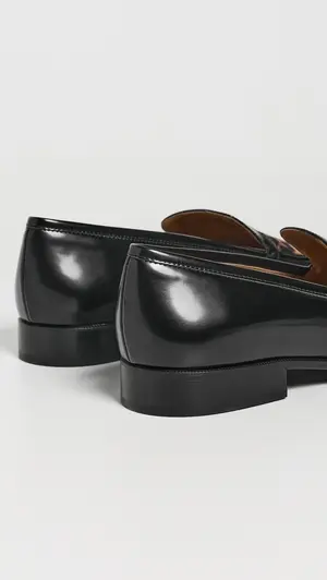 Stella McCartney Brushed Alter Mat & Leopard Printed Velvet Loafers