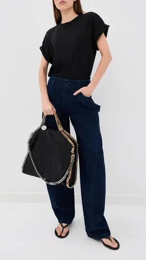 Stella McCartney Falabella Shaggy Deer 3-chain Tote Bag