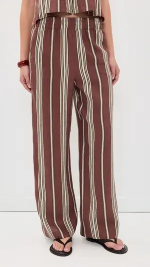 A.L.C. Tyler Wide Leg Linen Blend Pants