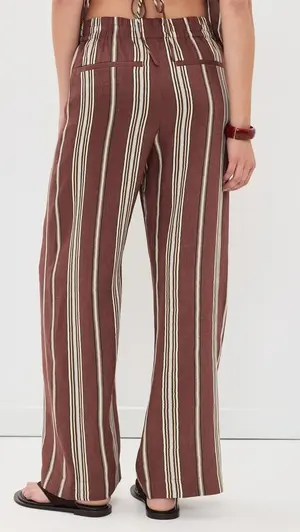 A.L.C. Tyler Wide Leg Linen Blend Pants