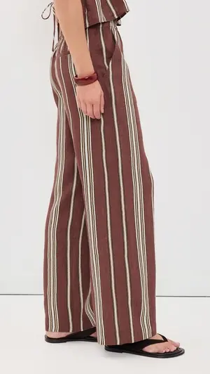 A.L.C. Tyler Wide Leg Linen Blend Pants