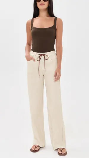 Rag & Bone Miramar Terry Drawcord Wide Leg Pants