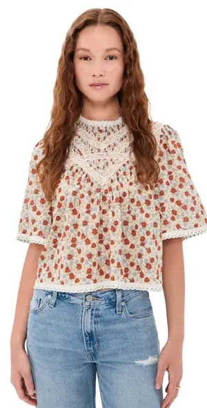 Sea Viera Print Blouse