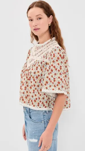 Sea Viera Print Blouse