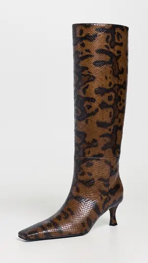 Proenza Schouler Trap Boots In Embossed Python