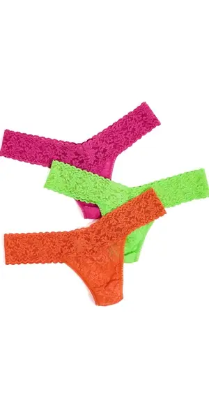 Hanky Panky Signature Lace Low Rise Thong 3 Pack - Icf3