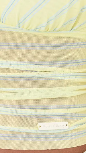 HOUSE OF SUNNY Striped Mesh Cami Top With Scarf
