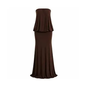 MAISON DE GALA Valerie Mocha Maxi Dress - Brown