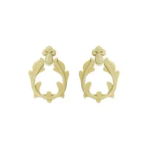 GISSA BICALHO Gissa Bicalho Handmade Acrylic Petal Hoop Earrings Yellow